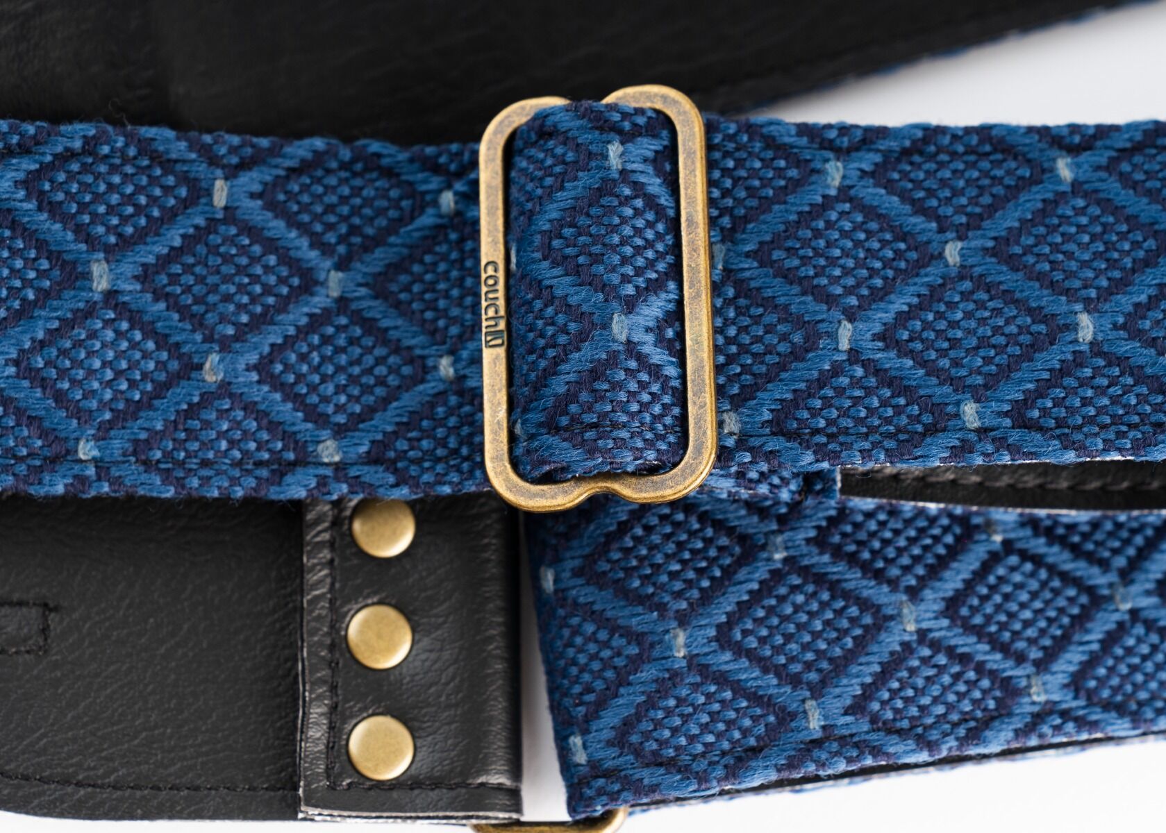 Blue Diamond Cloth Guitar Strap
