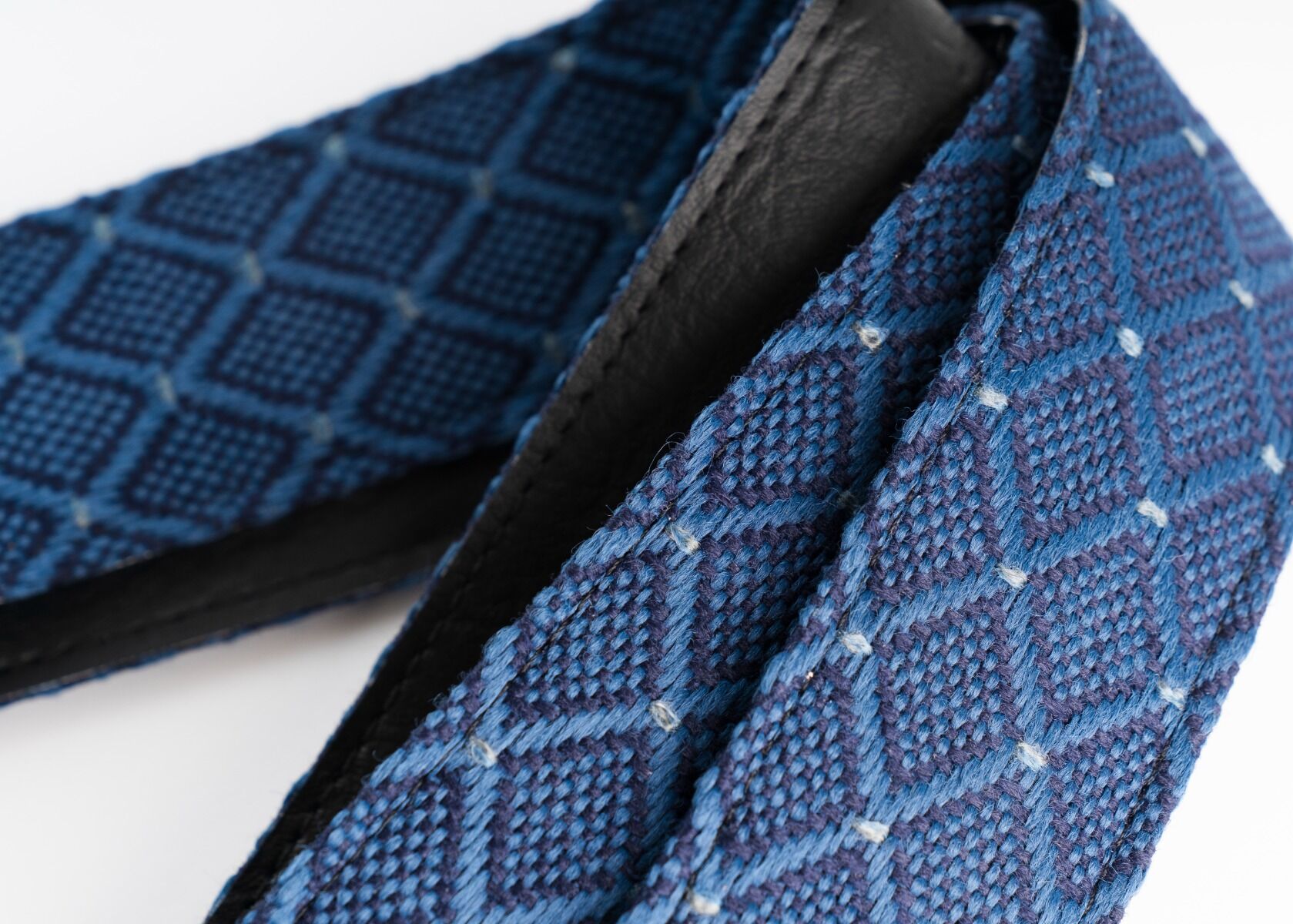 Blue Diamond Cloth Guitar Strap