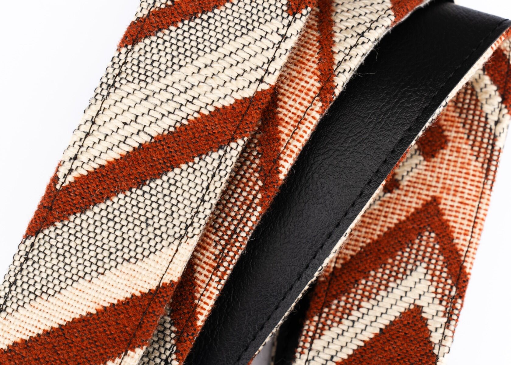 The Bendzinski Desert Psychedelic Chevron Guitar strap