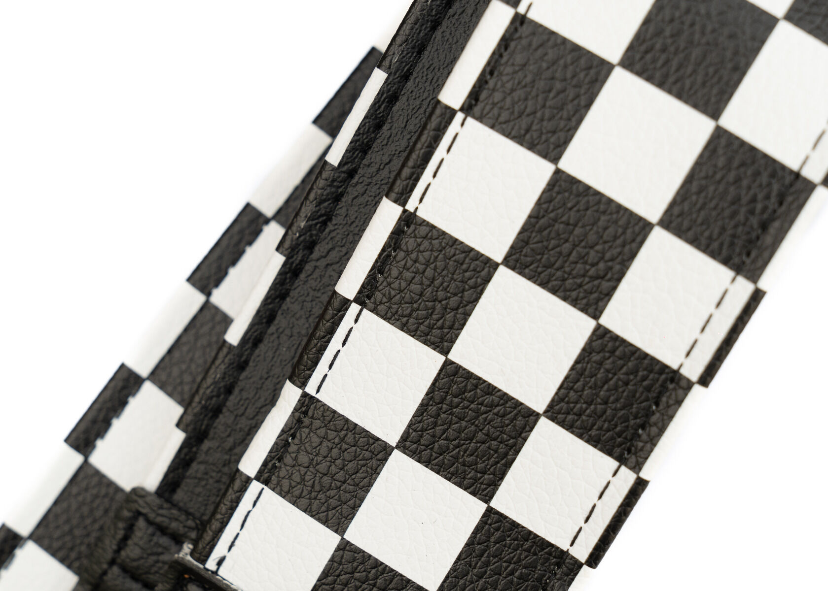 Black and White Checkers Camera Strap