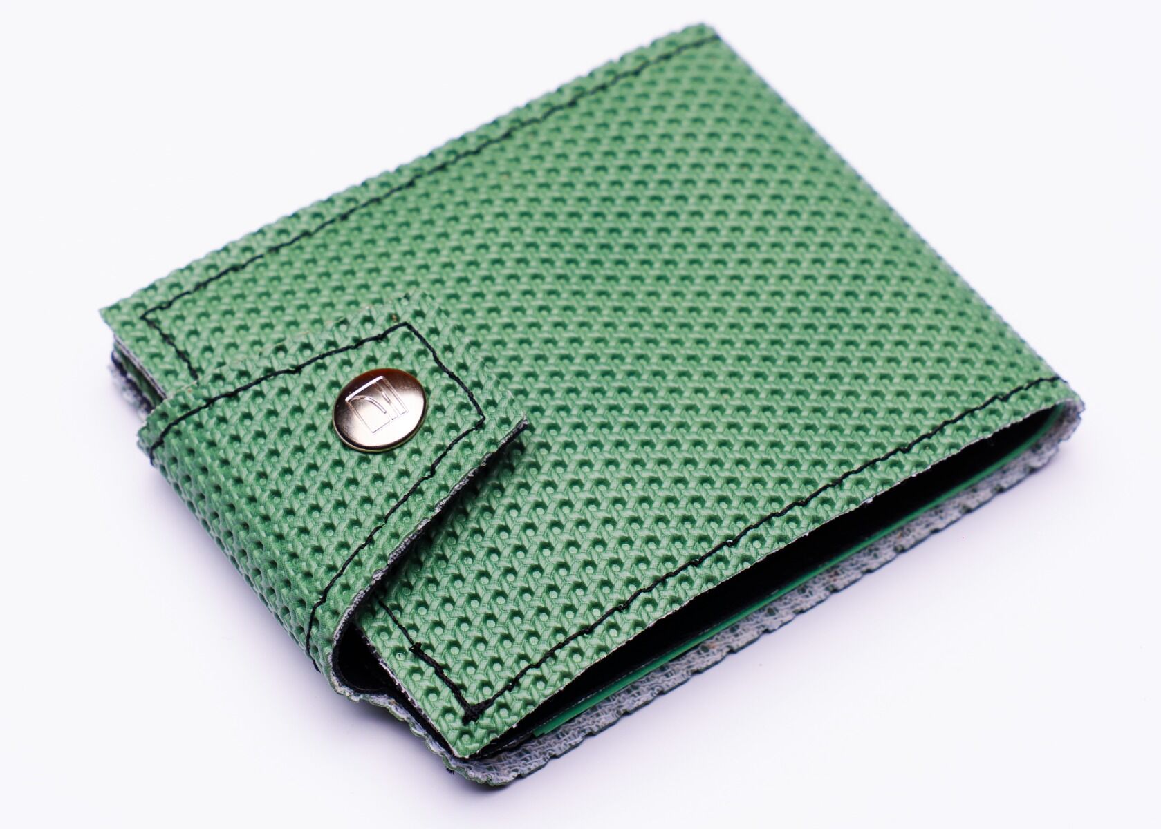 Chevy Camaro '78 Vintage Billfold Wallet Sage Green