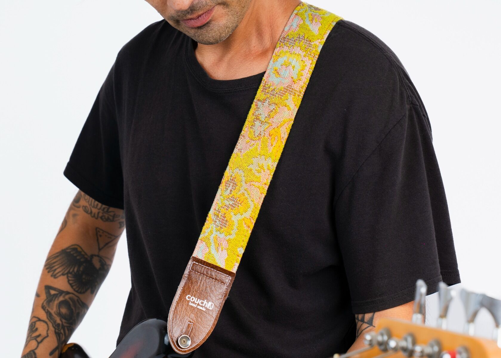 Yellow Floral Cloth - Mozart Avocado V3