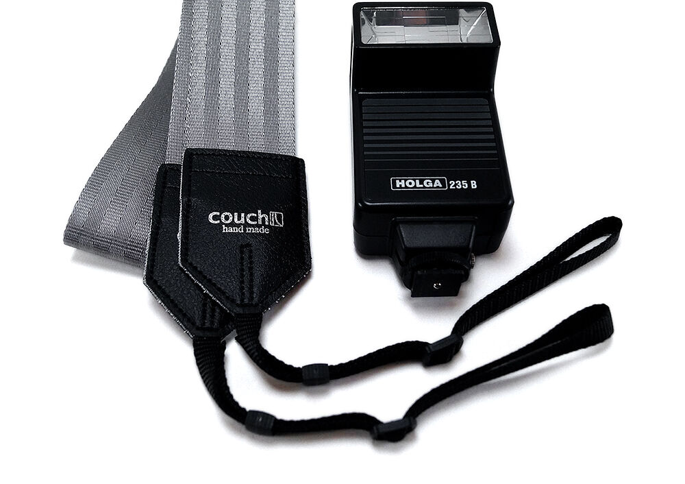 The Industrial Silver Seatbelt Camera Strap