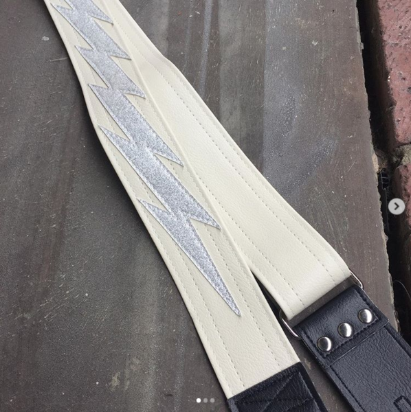 Custom MEGA BOLT Guitar Strap- Lightning Bolt Perfection