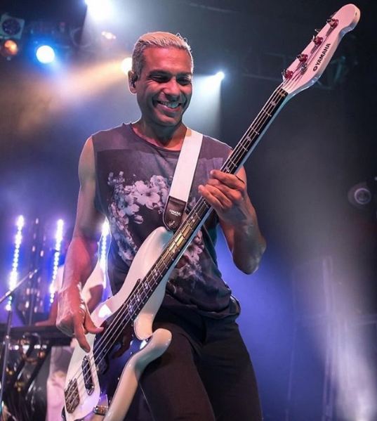 The None More White Luggage Guitar Strap